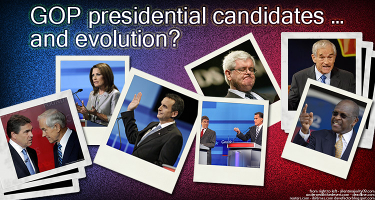 GOP presidential candidates … and evolution?